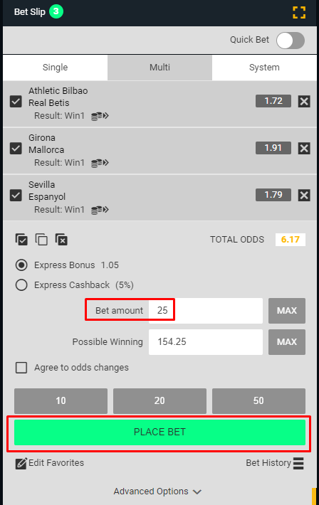 Book a Bet – Cannonbet Knowledge base